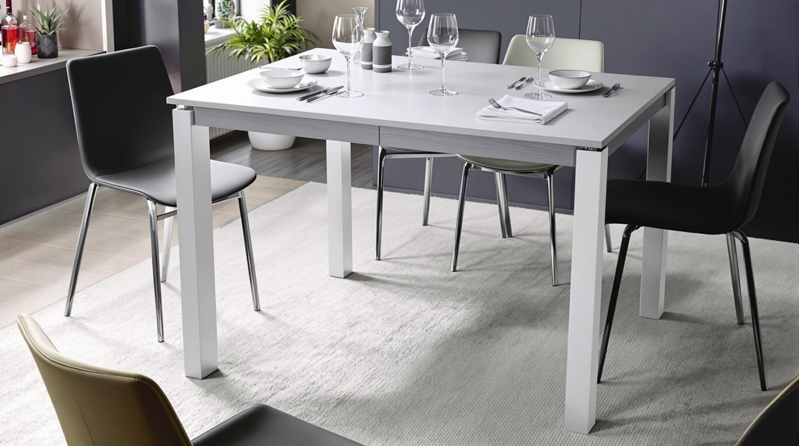 Table Carree Extensible 90x90null
